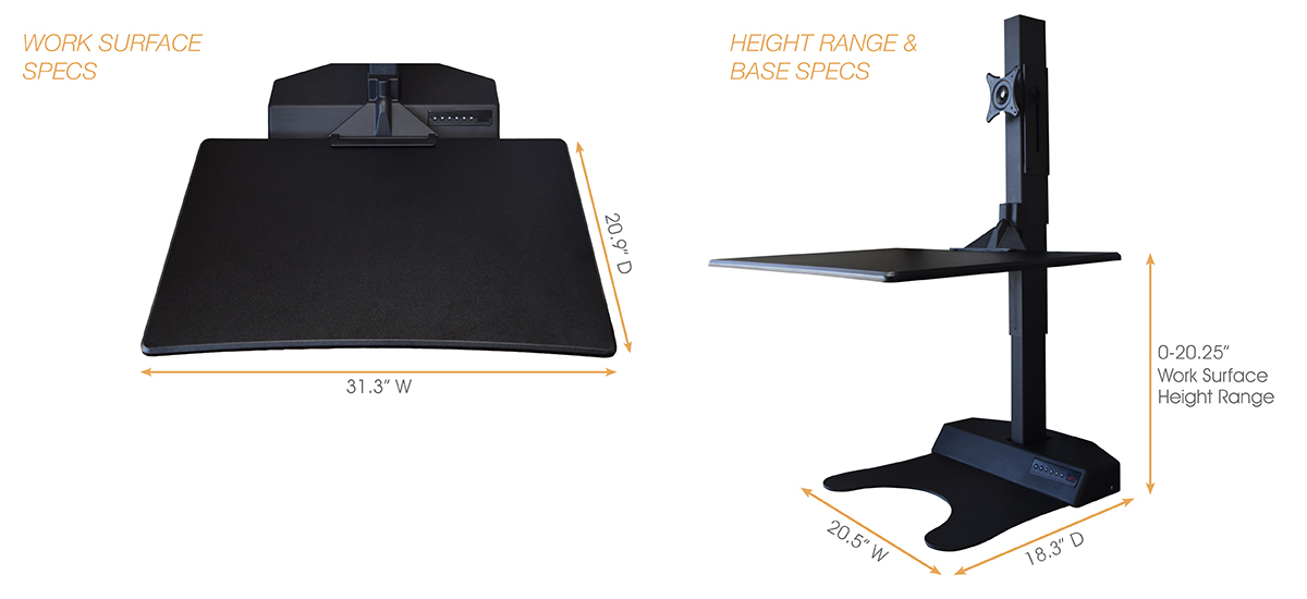 Emerge Powered Adjustable Height Desktop- CLOSEOUT - Open Plan Systems